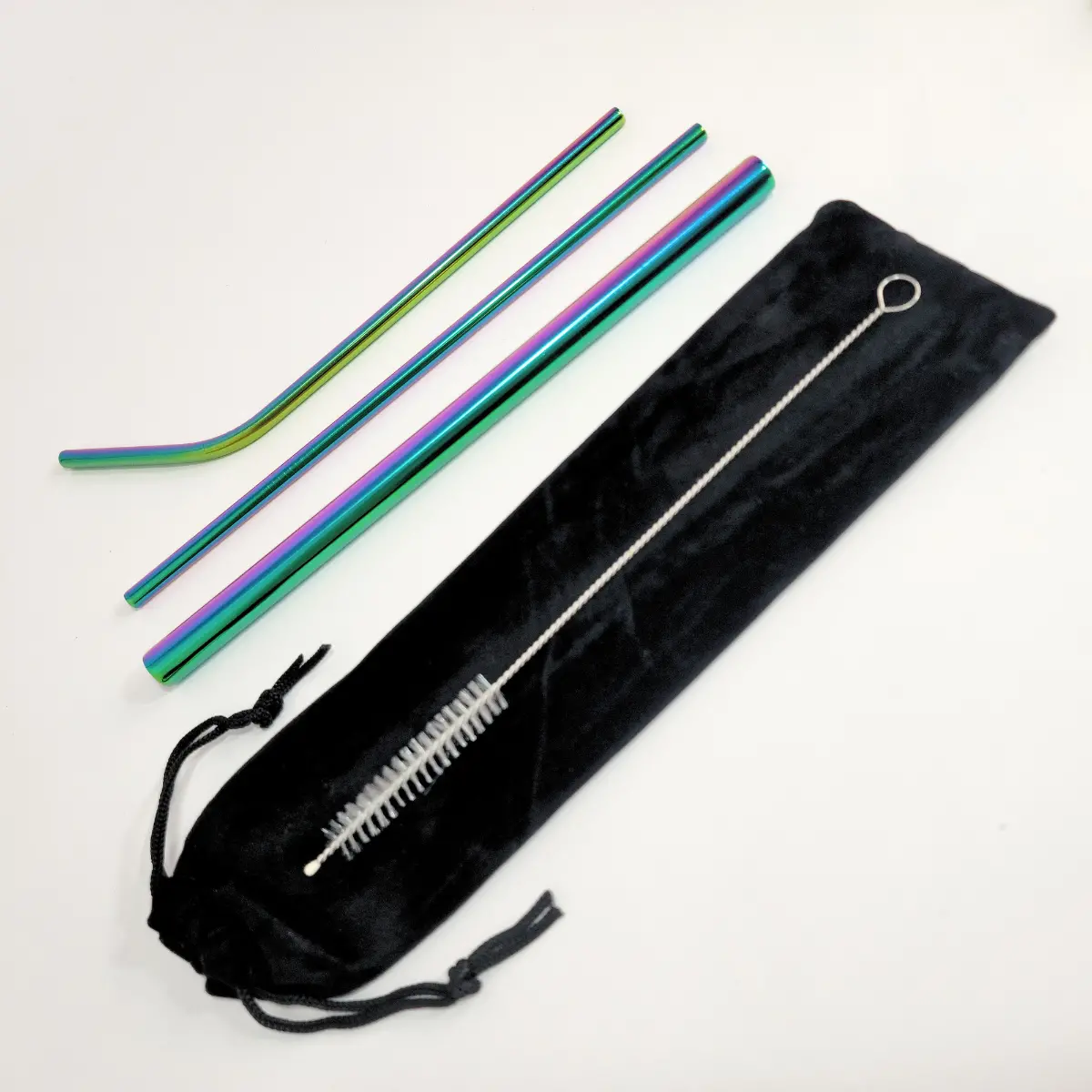 Set de Pitillos de Acero Inoxidable Tornasol - Ecopersonaliza